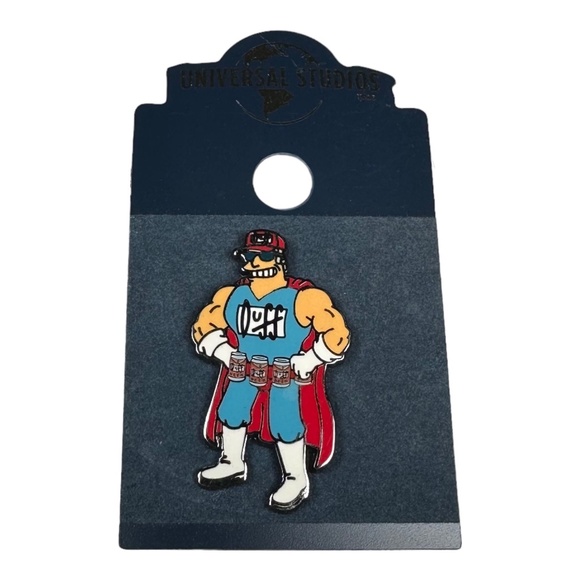 Universal | Other | Universal Studios The Simpsons Duff Man Pin | Poshmark